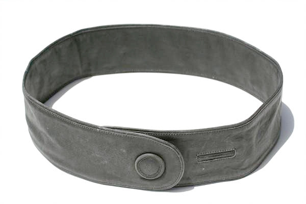 button belt - distressed black – Makers & Providers